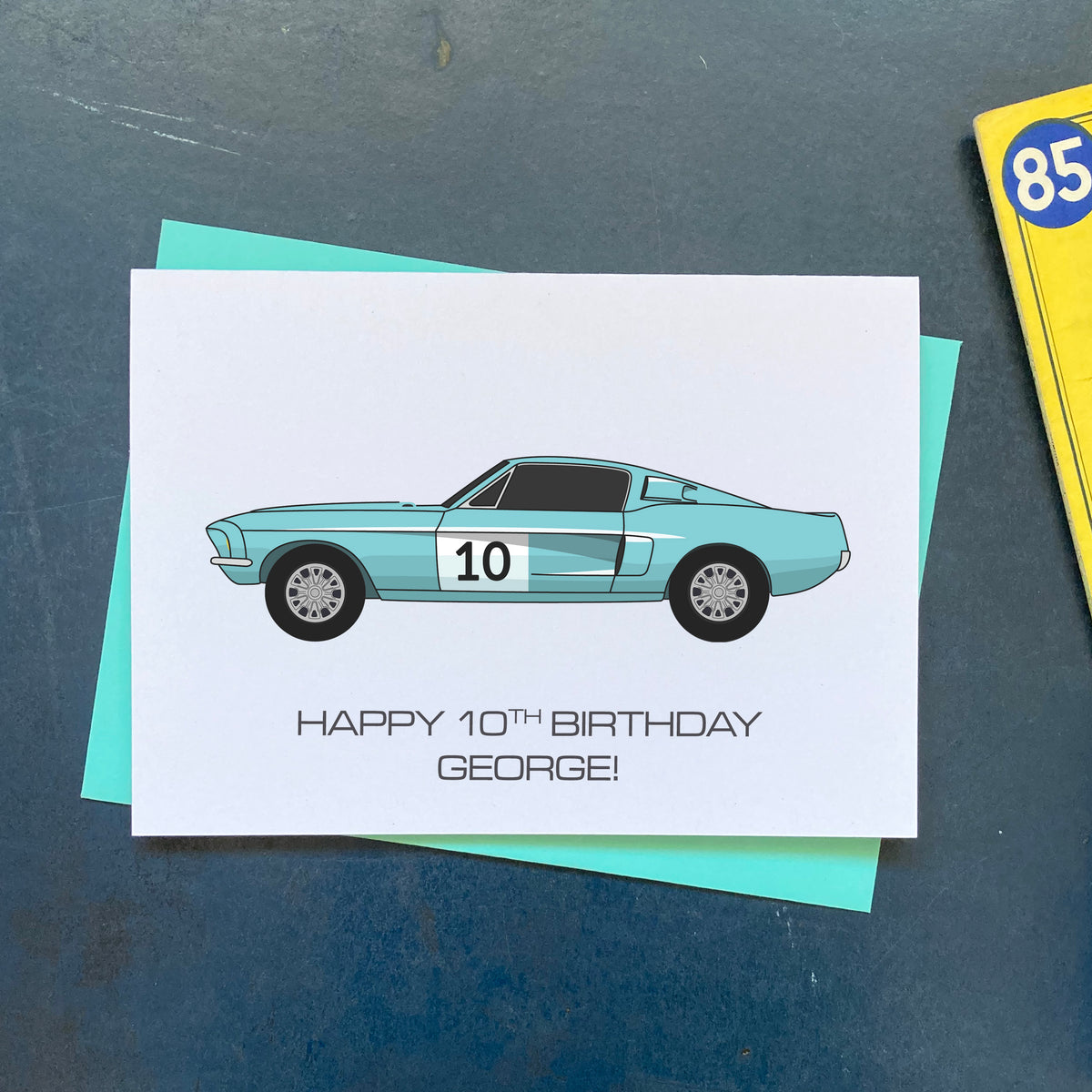 Personalised Ford Mustang Birthday Card – Hamilton Metalworks