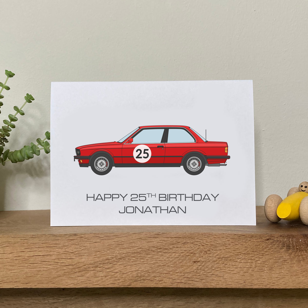 Personalised BMW E30 Birthday Card – Hamilton Metalworks