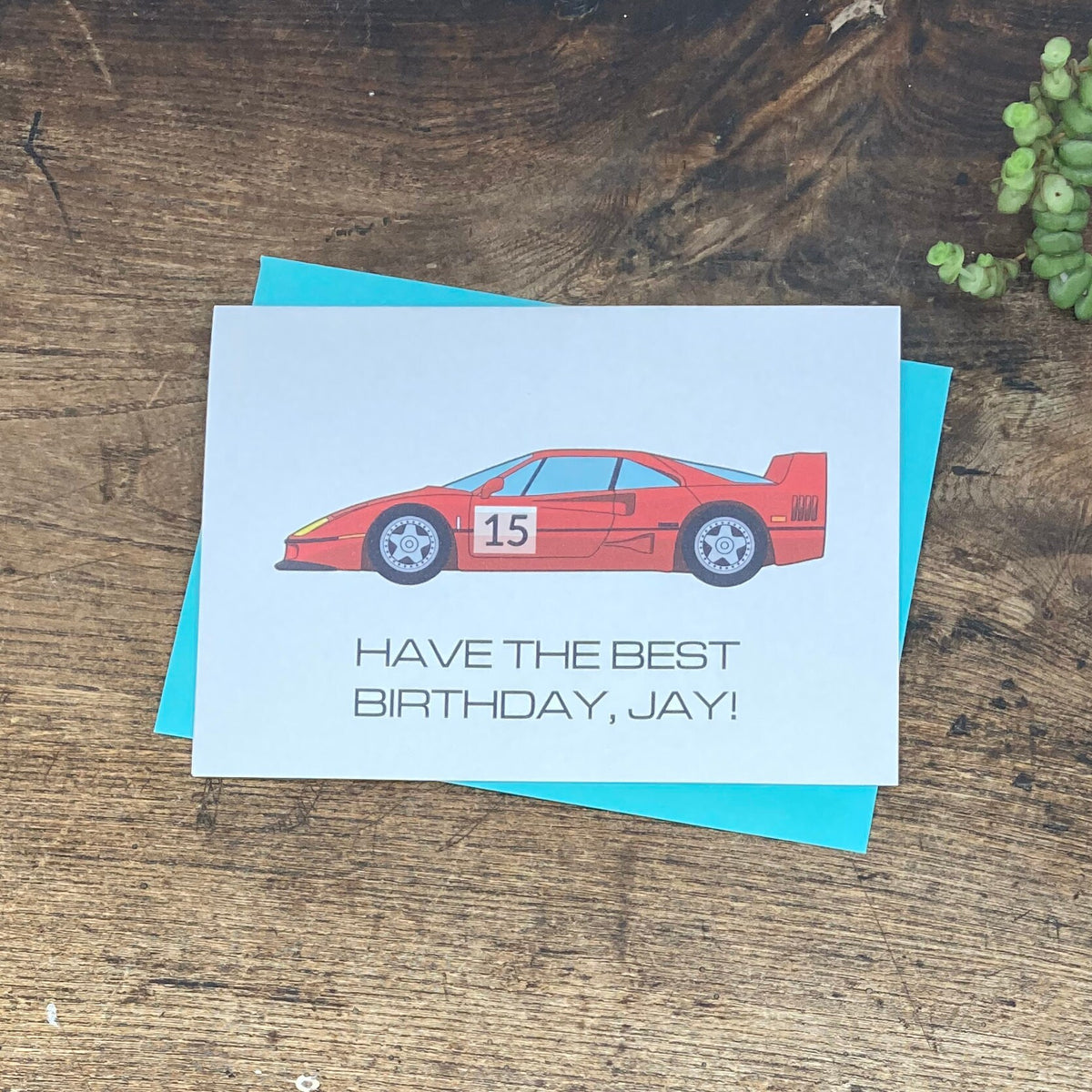 Personalised Ferrari F40 Birthday Card – Hamilton Metalworks
