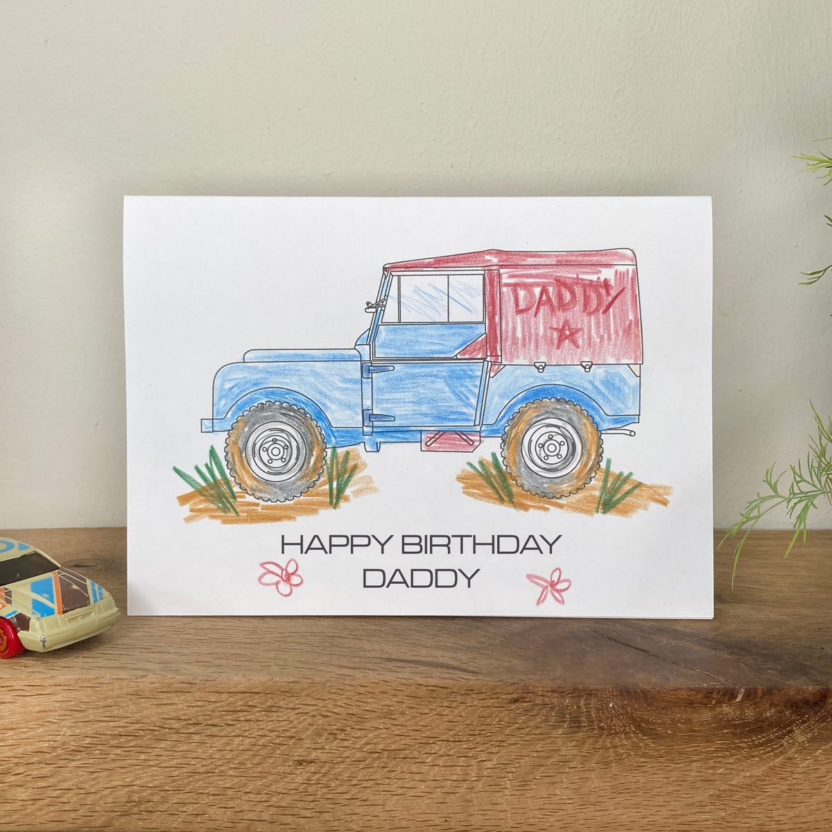 Personalised Colour In Land Rover Birthday Card – Hamilton Metalworks